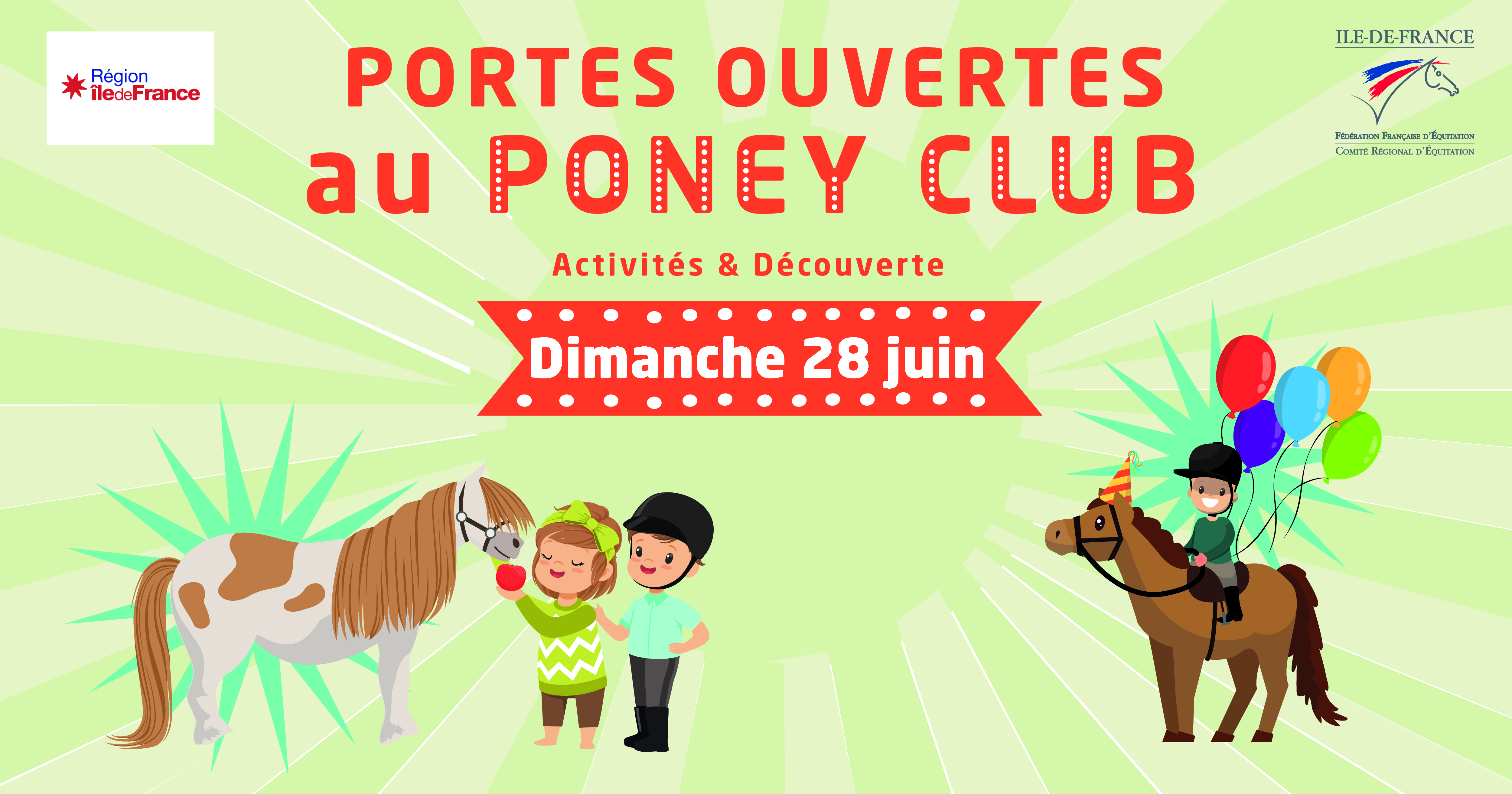 Journée Portes Ouvertes au Poney Club - Dimanche 28 juin - Yvelines Infos