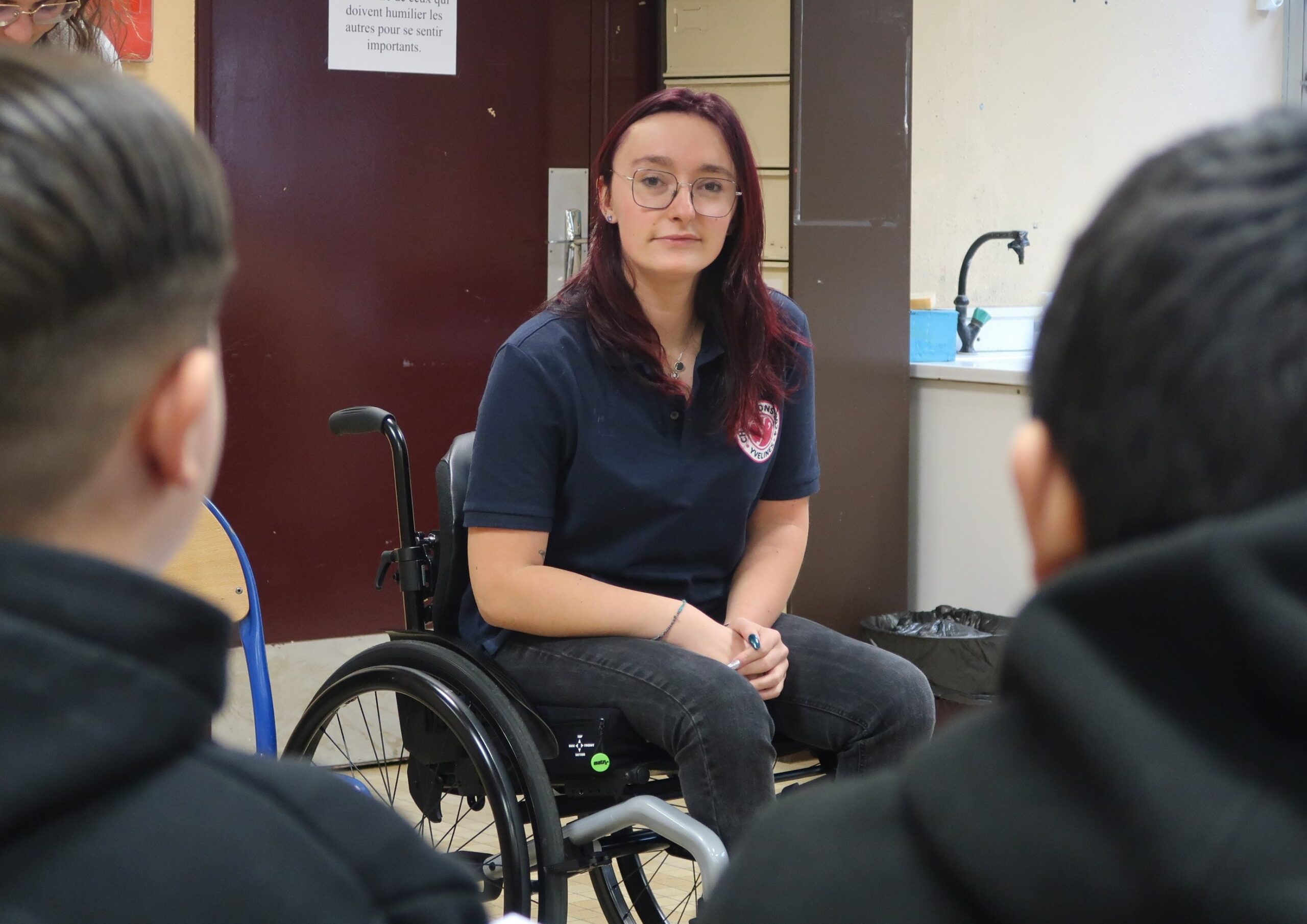 Les collégiens sensibilisés au handicap avec l’athlète Jeanne Le Pêcheur - Yvelines Infos