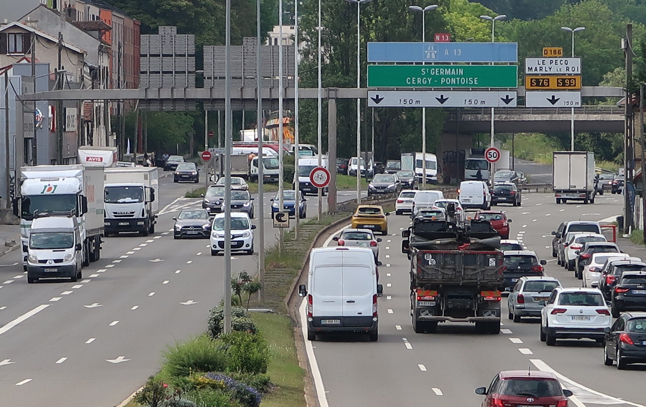 Un giratoire à l'étude sur la N 13 dans la traversée du Port-Marly ...